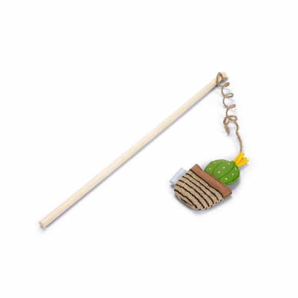Beeztees Catnip Fishing Rod Cactus Ides 40cm - Sherries Estates